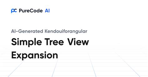 Build Great Kendouiforangular Simple Tree View Expansion Components