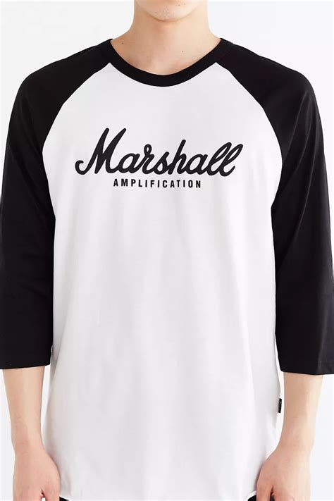 Marshall Amplification Script Raglan Tee Urban Outfitters