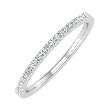 14kt White 34 Ctw Diamond 11 Stone Anniversary Band Size 7 62858