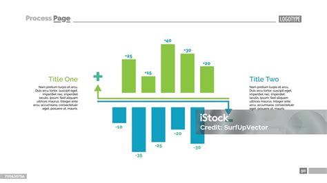 긍정적이 고 부정적인 가로 막대형 차트 슬라이드 서식 파일 긍정적인 감정 표현에 대한 스톡 벡터 아트 및 기타 이미지