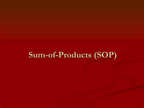 Logic Simplification Sop And Pos Forms Pptx Programming Languages