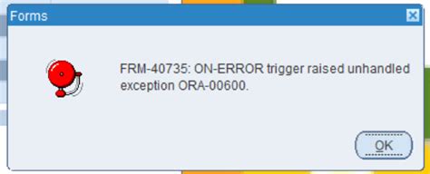 Frm 40735 Error Oracle Forums