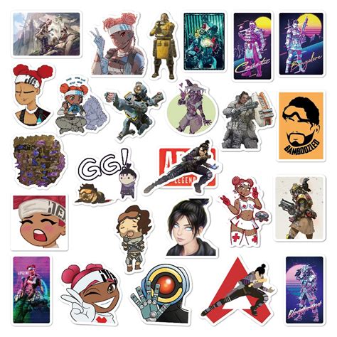 104 шт упак новая игра Apex легенды серии граффити наклейки для Moto машинок с дистанционным