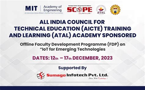 Sumago Infotech Pvt Ltd On Linkedin Atalfdp Iot Emergingtech Facultydevelopment