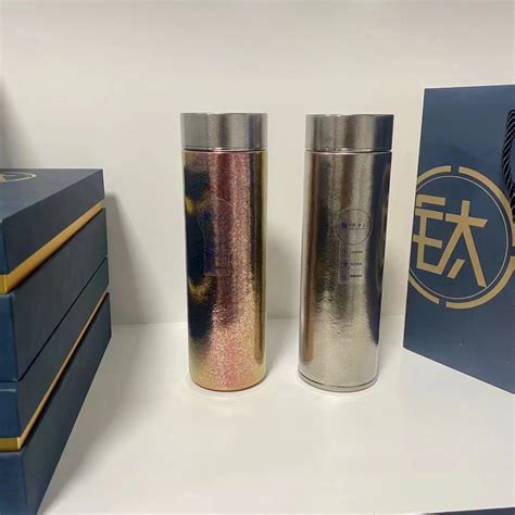 2024新款纯钛保温杯泡茶杯双层钛杯闷茶养生水杯经典商务直杯 阿里巴巴