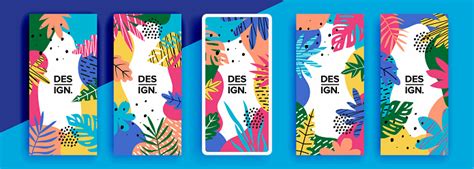 소셜 네트워크 스토리 벡터 일러스트레이션을 위한 트렌디한 편집 가능한 템플릿입니다 소셜 미디어를 위한 디자인 배경 Brand Name Online Messaging