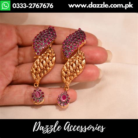 Ruby Drop Earrings Dazzle Accessories