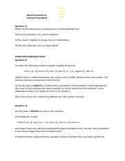 Basic Econometrics Tutorial6 Questions Docx Basic Econometrics