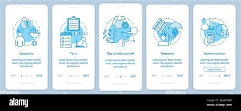 Depression Overcoming Onboarding Mobile App Page Screen Vector Template