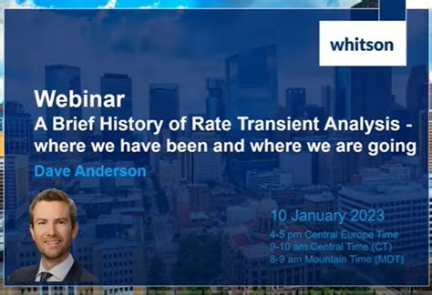 A Brief History Of Rate Transient Analysis Full Webinar Video