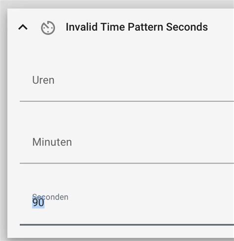 fr time pattern trigger allow higher seconds minutes than 59 feature