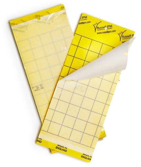Мониторинговая ловушка для отлова насекомых в теплицах Russell Ipm Yellow Glue Boards 10х25 см