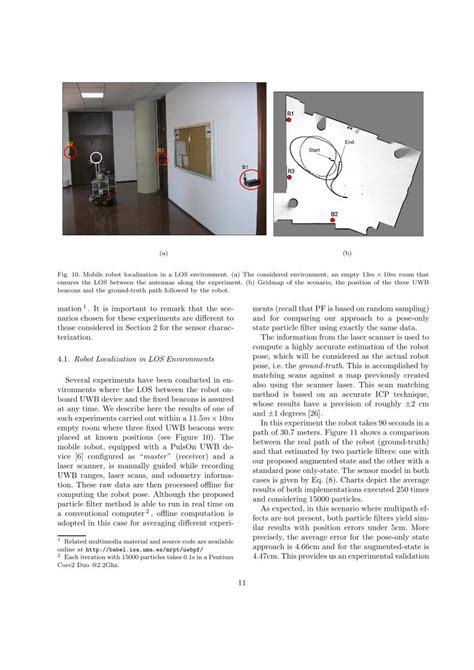 Pdf Mobile Robot Localization Based On Ultra Wide Band Ranging A Particle Filter Approach