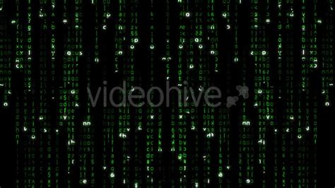 Falling Green Matrix Code Download Quick Videohive 20618052 Motion Graphics