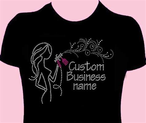 Spray Tan Sunless Tanning Custom Business Name Rhinestone Iron