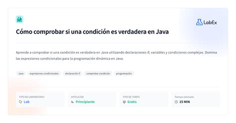 Cómo Comprobar Si Una Condición Es Verdadera En Java Labex