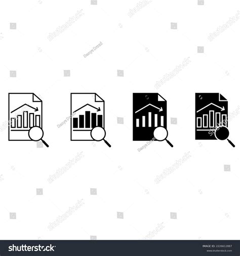 Data Analysis Vector Icons Set Contains Stock Vector Royalty Free