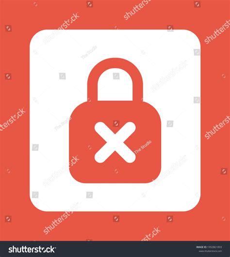 Padlock Icon Security Lock Sign Secure Stock Vector Royalty Free