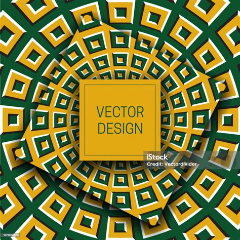 착시 배경 텍스트 사각형 프레임으로 이동 유행 포장 디자인 또는 표지 템플릿 착시에 대한 스톡 벡터 아트 및 기타 이미지 착시 그림자 기하 도형 Istock