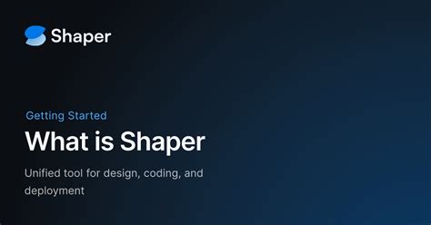 What Is Shaper Shaper Documentation