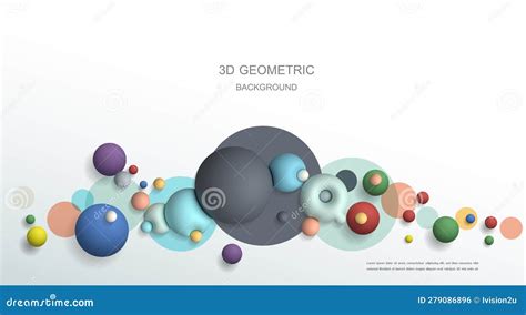 Vector Illustration Abstract Element With Dynamic 3d Shape Gradient