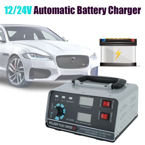자동 배터리 충전기 400w 자동차 트럭 오토바이 5 단계 전원 펄스 수리 충전기 12v24v 디지털 Lcd 디스플레이