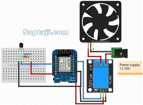 Kendali Suhu Sederhana Dengan Wemos Dan Sensor Suhu Ds18b20