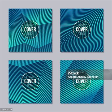 4 크리에이 티브 커버의 집합입니다 추상적인 개념 레이아웃 템플릿입니다 포스터 현수막 커버 카드 전단지 및 배너 디자인에 적용