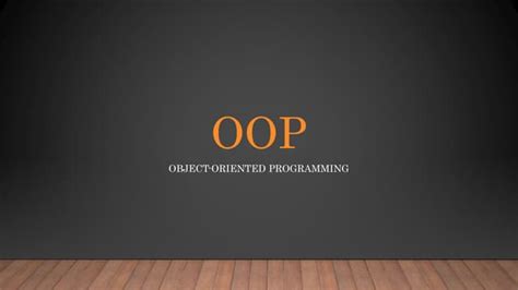 Oop Presentationpptx