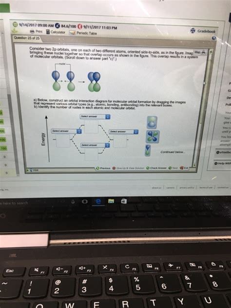 Consider Two 2p Orbitals One On Each Of Two