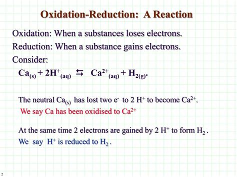PPT Reduction Oxidation Red Ox An Introduction To Electron Transfer