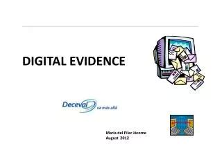 PPT Digital Evidence PowerPoint Presentation Free Download ID 167489