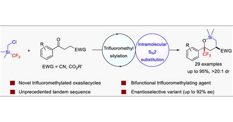 Me2 Ch2cl Sicf3 Facilitated Tandem Synthesis Of Oxasilacycles Featuring A Trifluoromethyl Group