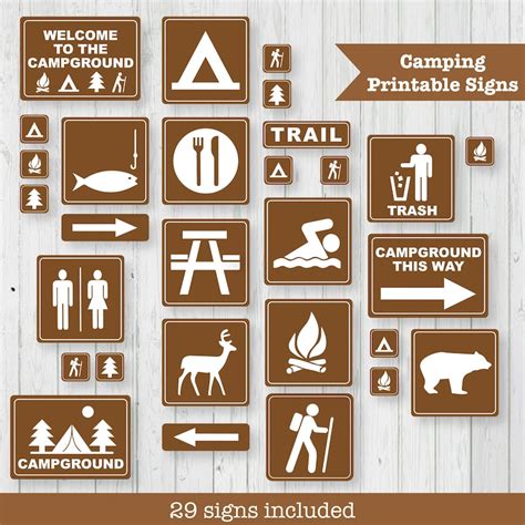 Camping Signs Etsy