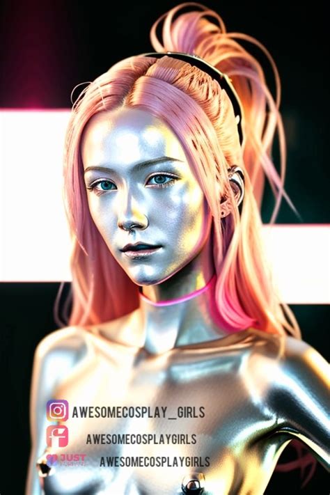 Rule 34 Cosplay Cyberpunk Cyberpunk 2077 Lizzy Wizzy Pink Hair Silver