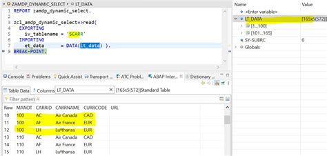 Dynamic Select In AMDP SAPCODES