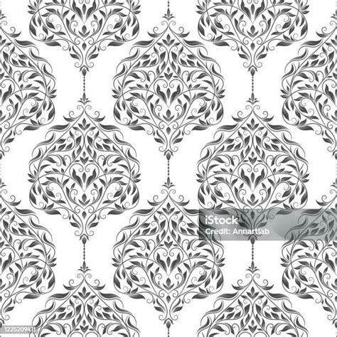 블랙과 화이트 다마스크 이음새가 있는 패턴 빈티지 페이즐리 요소 전통 터키 어 모티브 직물 및 섬유 벽지 포장 또는 원하는 아이디어에 적합합니다 0명에 대한 스톡 벡터 아트