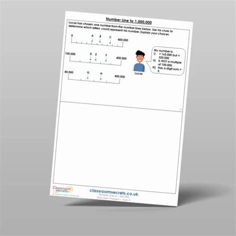 Number Line To 1000000 Discussion Problems Classroom Secrets Classroom Secrets