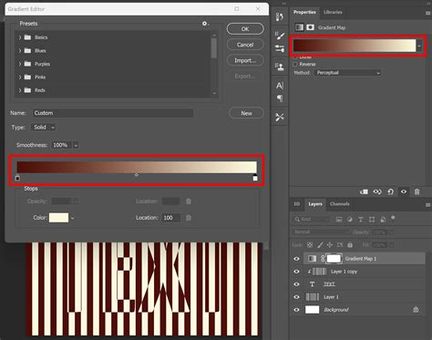Create A Striped Text Effect In Photoshop Edit With Kim
