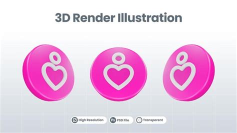 Premium Psd 3d Render Valentine With Album Icon For Ui Ux Web Mobile