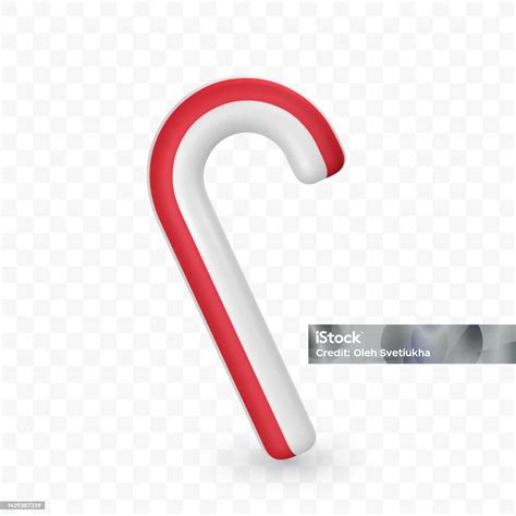 투명 한 배경에 고립 된 크리스마스 사탕 지팡이 Xmas 또는 새해 인사말 카드에 대한 템플릿입니다 벡터 일러스트레이션 12월에 대한 스톡 벡터 아트 및 기타 이미지