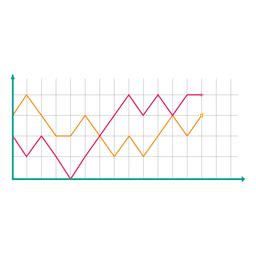 Line Graph PNG SVG Design For T Shirts