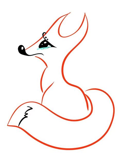 Как легко нарисовать легко лисенка 95 фото