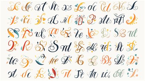 Elegant Modern Calligraphy Vector Alphabet Design Premium Ai Generated Vector