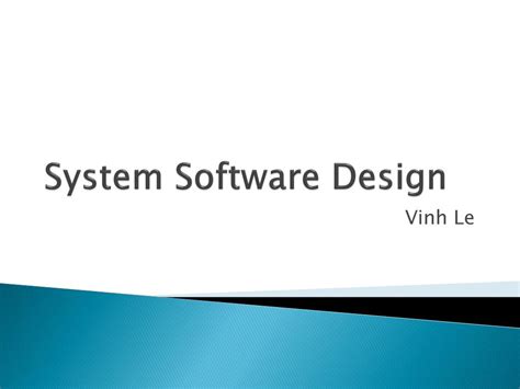 PPT System Software Design PowerPoint Presentation Free Download ID 1574509