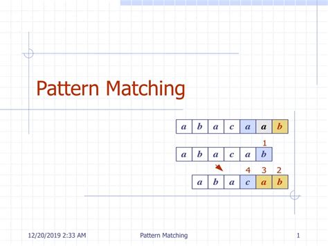 Ppt Pattern Matching Powerpoint Presentation Free Download Id9144792