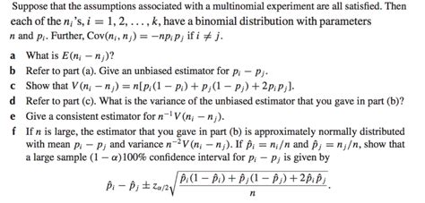 Solved Suppose That The Assumptions Associated With A