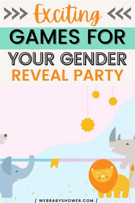 30 Gender Reveal Game Ideas Fun And Memorable Party Activities