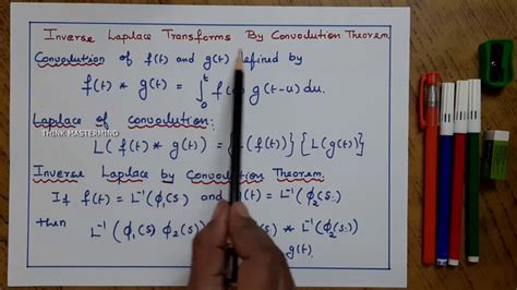 Inverse Laplace Transform By Convolution Theorem Youtube