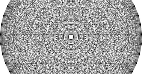 45 Points Arranged Equidistantly Around The Centre Of This Image Then Lines Are Drawn